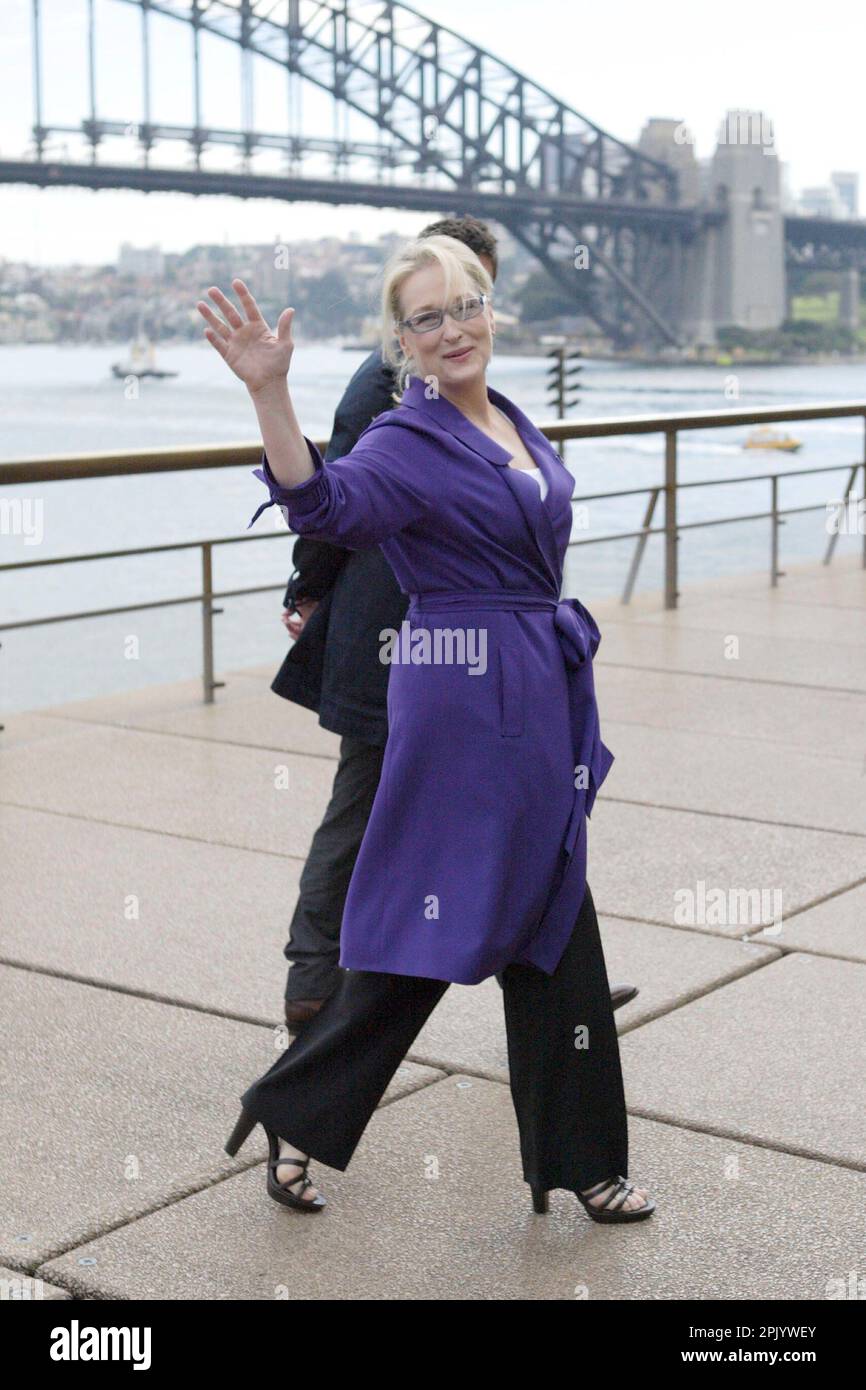 Meryl Streep, Colin Firth and Dominic Cooper hold a press conference ...