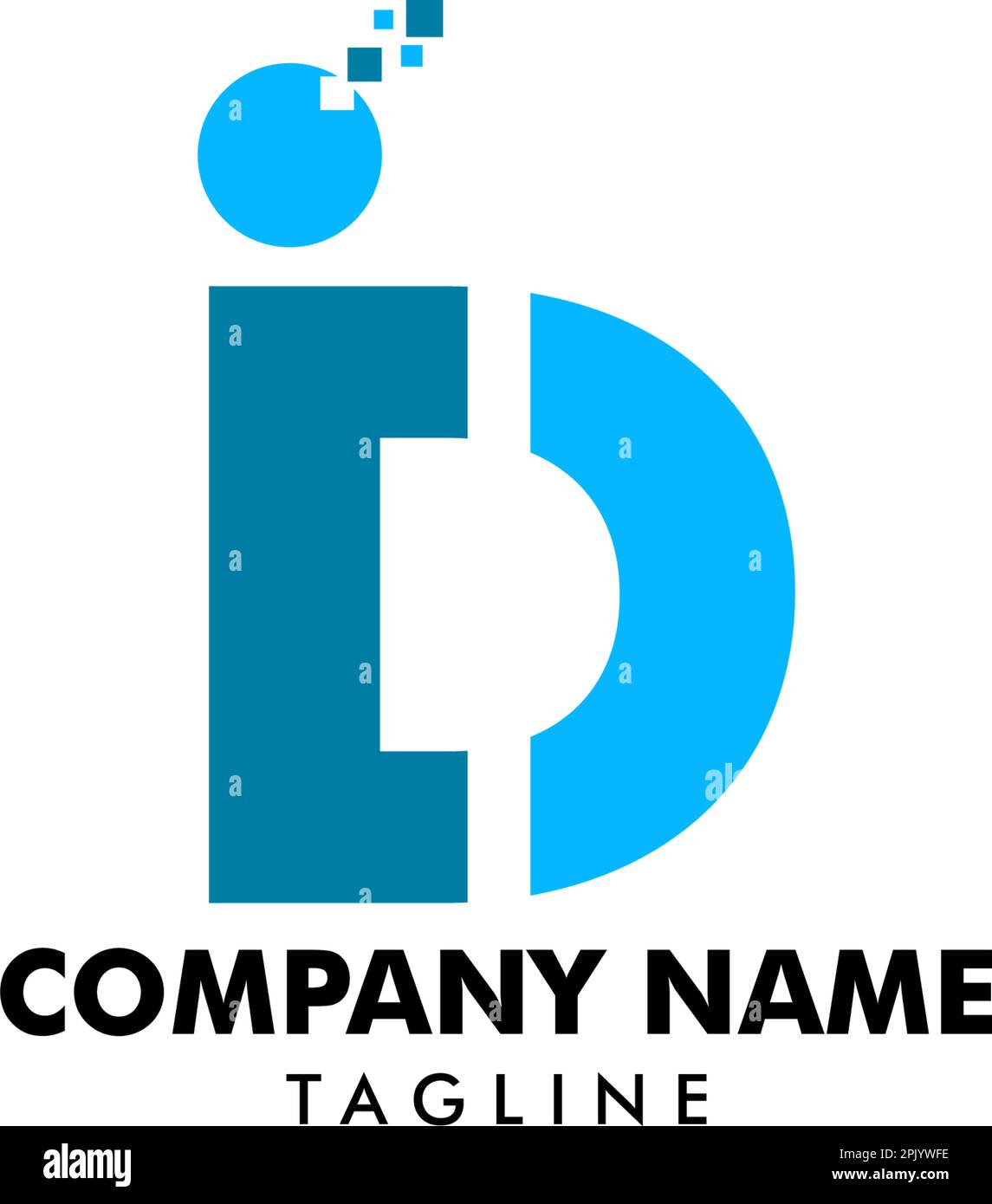 Initial Letter DI Logo Design Template Stock Vector Image & Art - Alamy