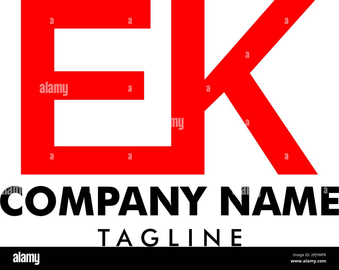 Initial Letter EK Logo Template Design Stock Vector Image & Art - Alamy