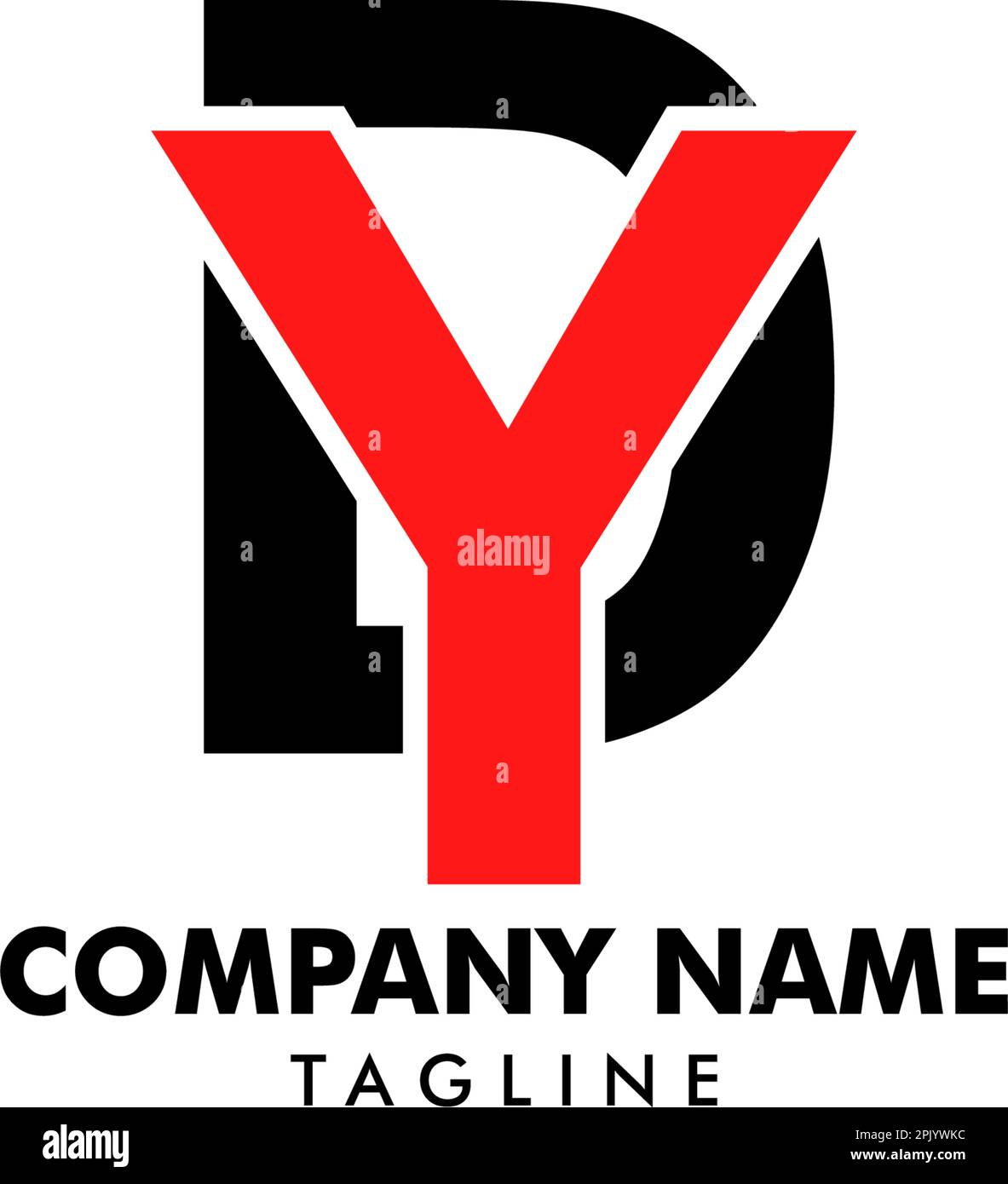 Initial Letter DY Logo Template Design Stock Vector Image & Art - Alamy