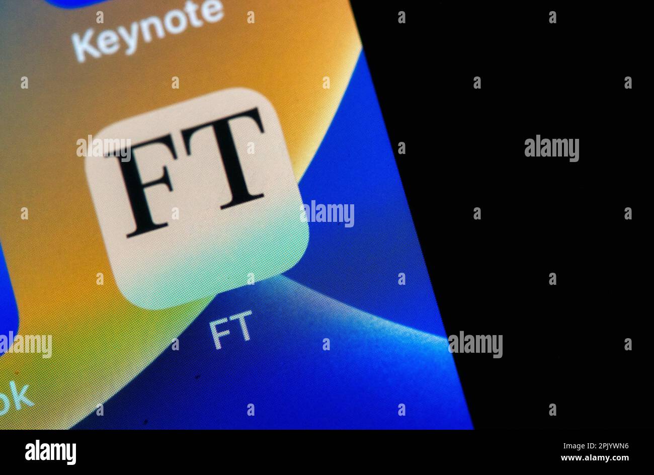 financial times app Stock Photo - Alamy