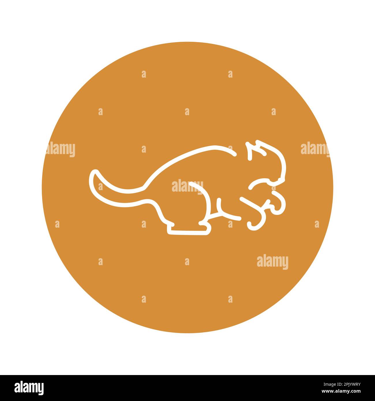 Sitting cat pictogram hi-res stock photography and images - Alamy