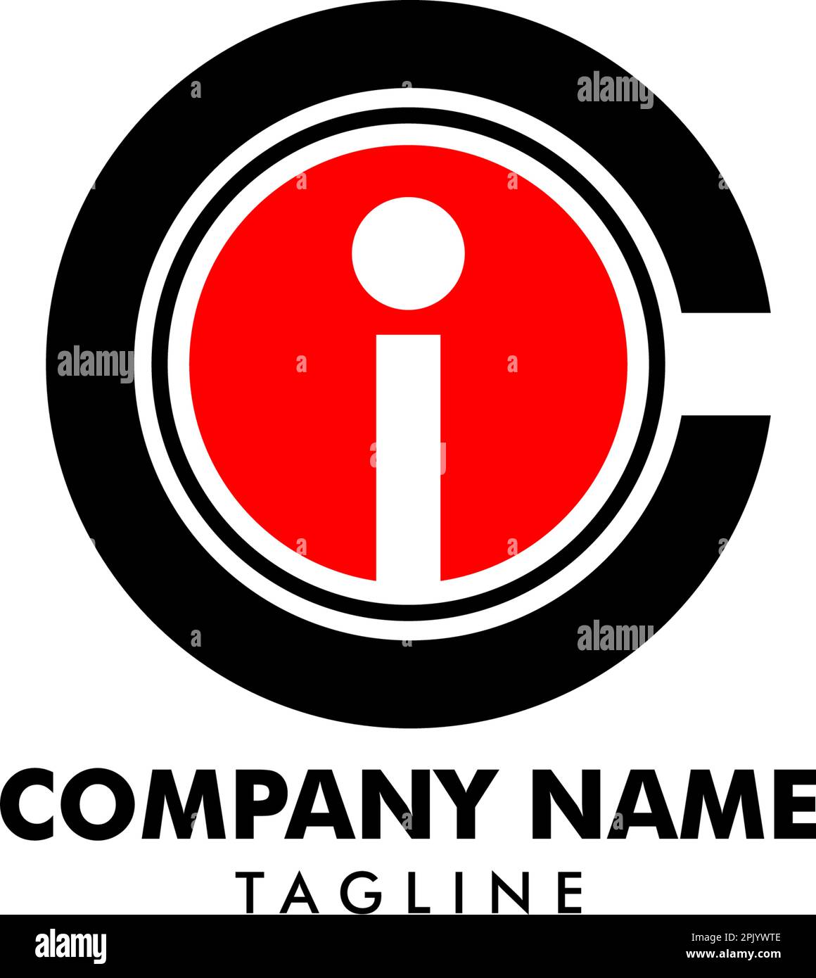 Initial Letter IC Logo Template Design Stock Vector Image & Art - Alamy