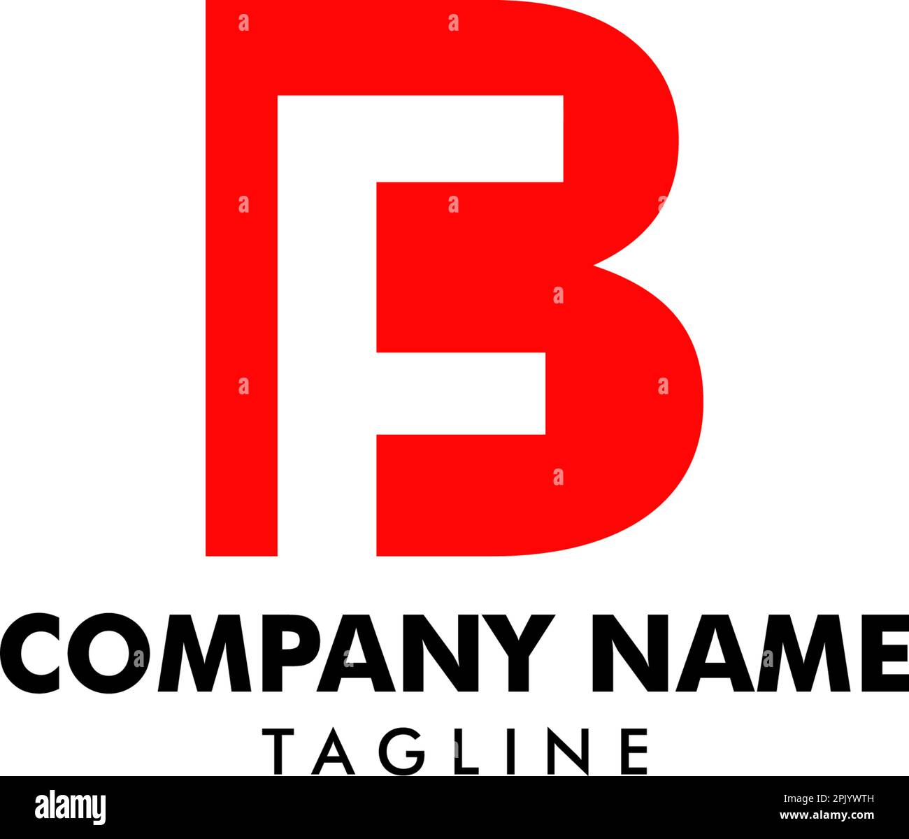Bf letter logo design hi-res stock photography and images - Alamy