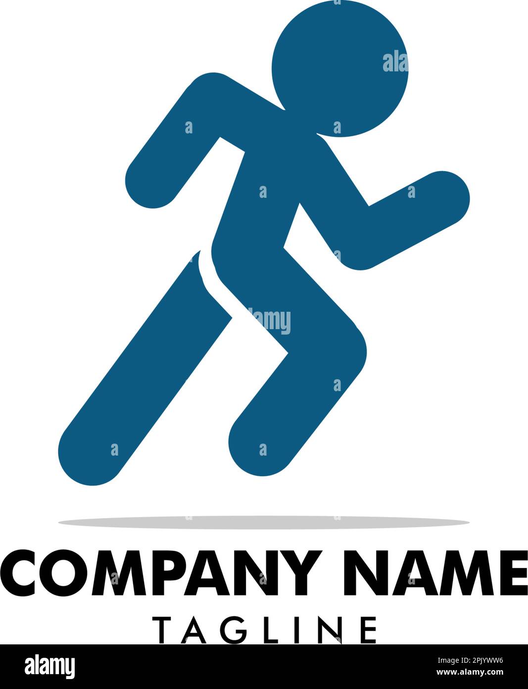 Human running vector logo character Stock Vector Image & Art - Alamy
