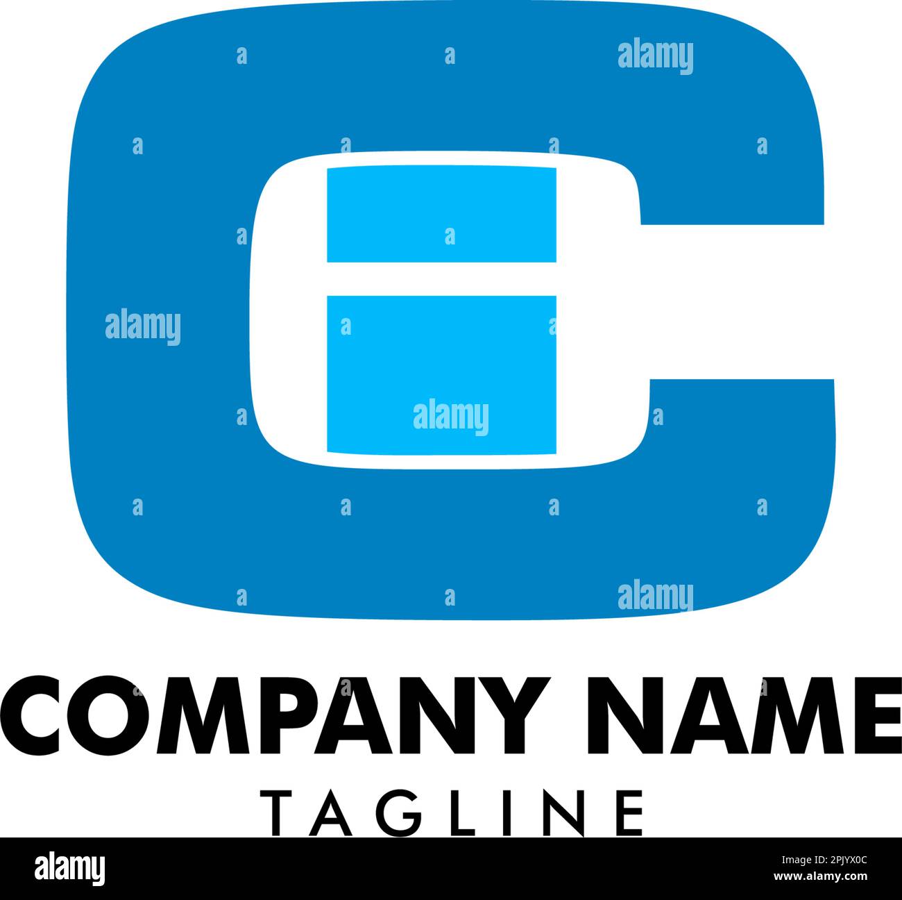 Initial Letter CI Logo Template Design Stock Vector Image & Art - Alamy