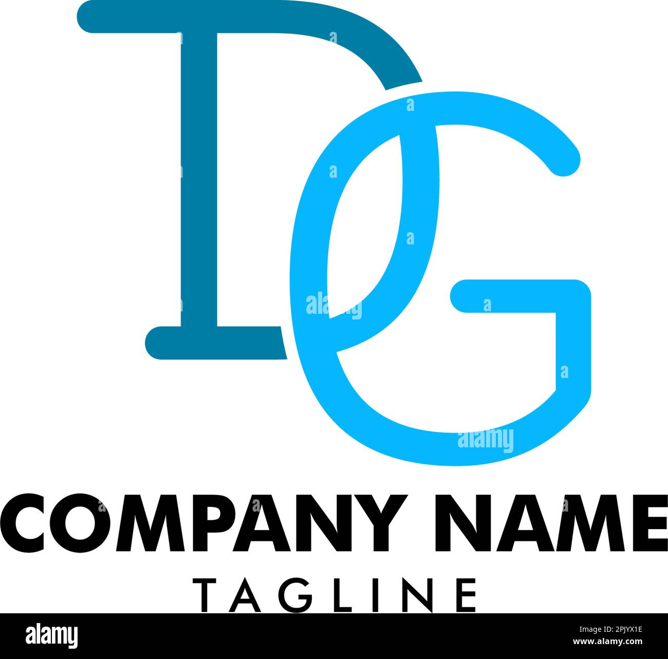 Initial Letter DG Logo Design Template Stock Vector Image & Art - Alamy