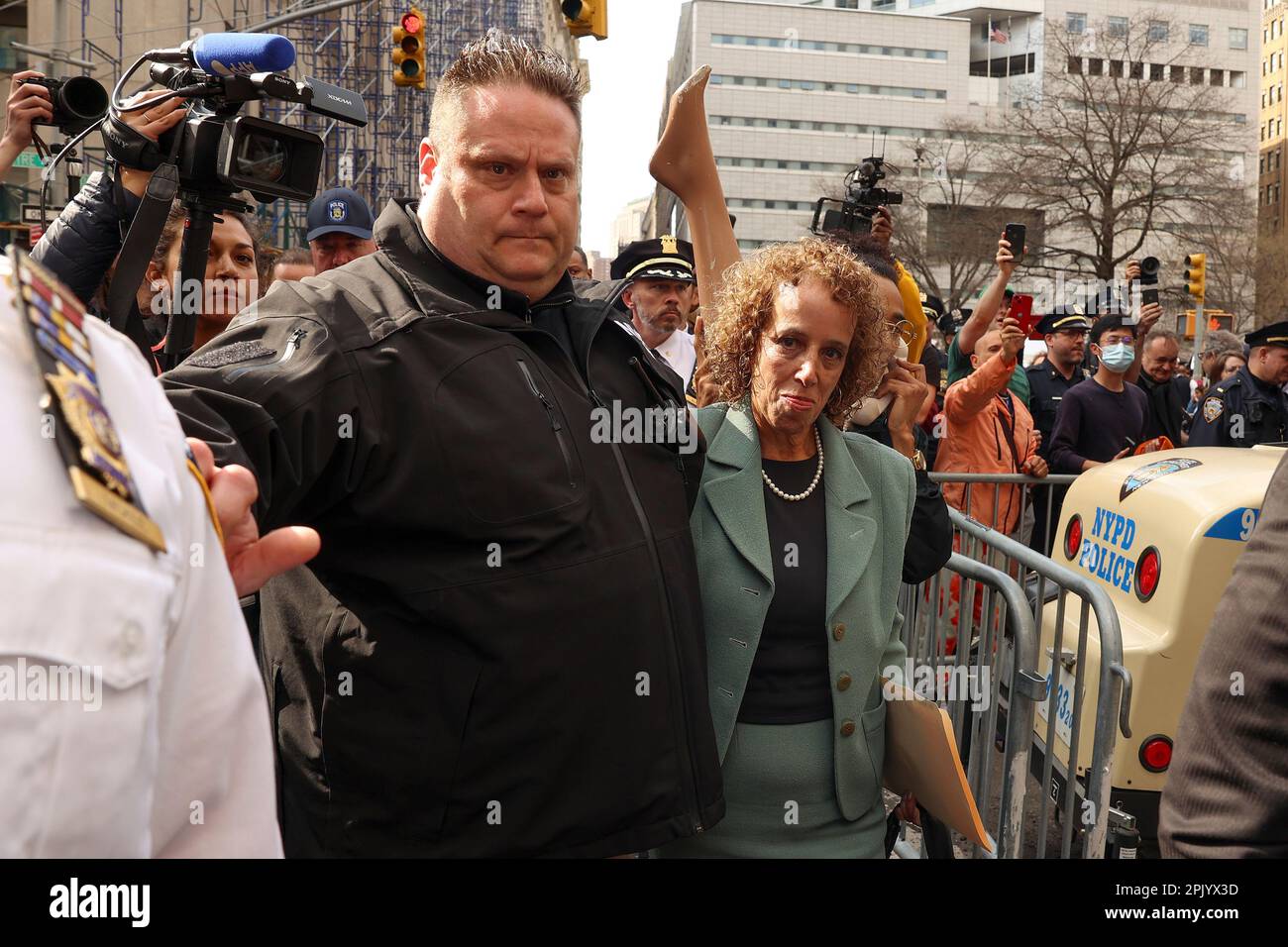 Susan Necheles, right, defense attorney for former President Donald ...