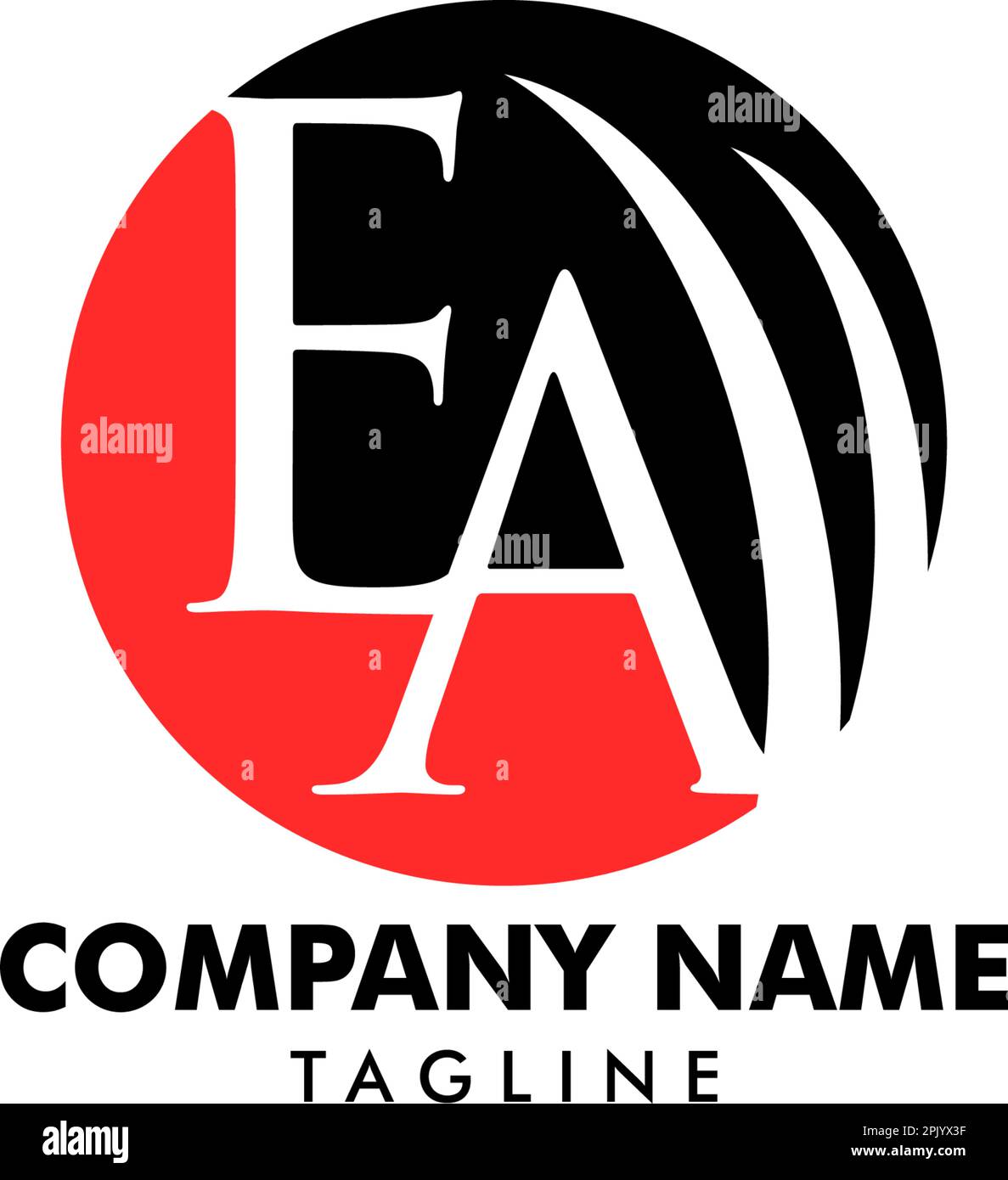 Initial Letter EA Logo Template Design Stock Vector Image & Art - Alamy