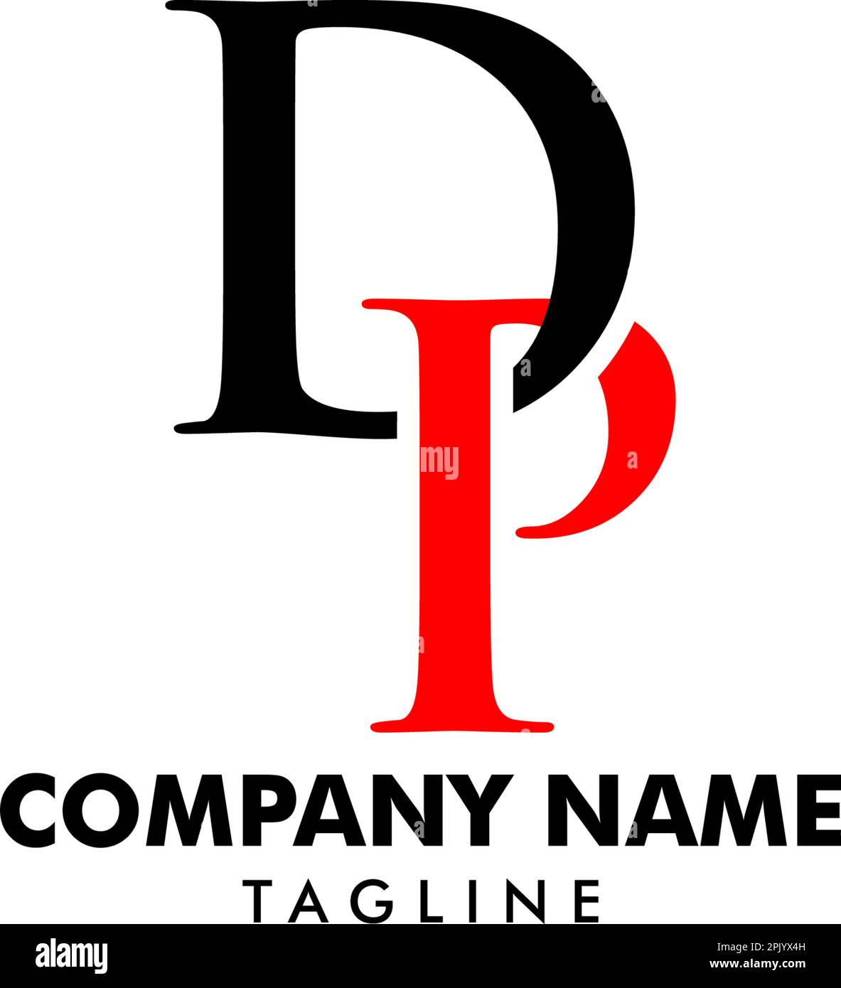 Initial Letter DP Logo Template Design Stock Vector Image & Art - Alamy