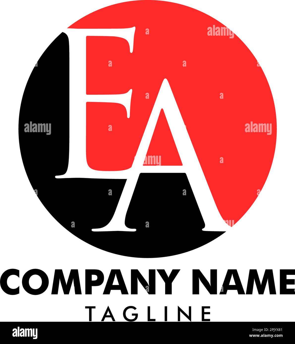 Initial Letter EA Logo Template Design Stock Vector Image & Art - Alamy