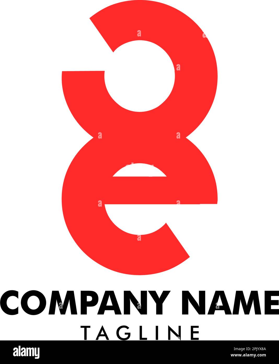 Initial Letter E8 Logo Template Design Stock Vector Image And Art Alamy