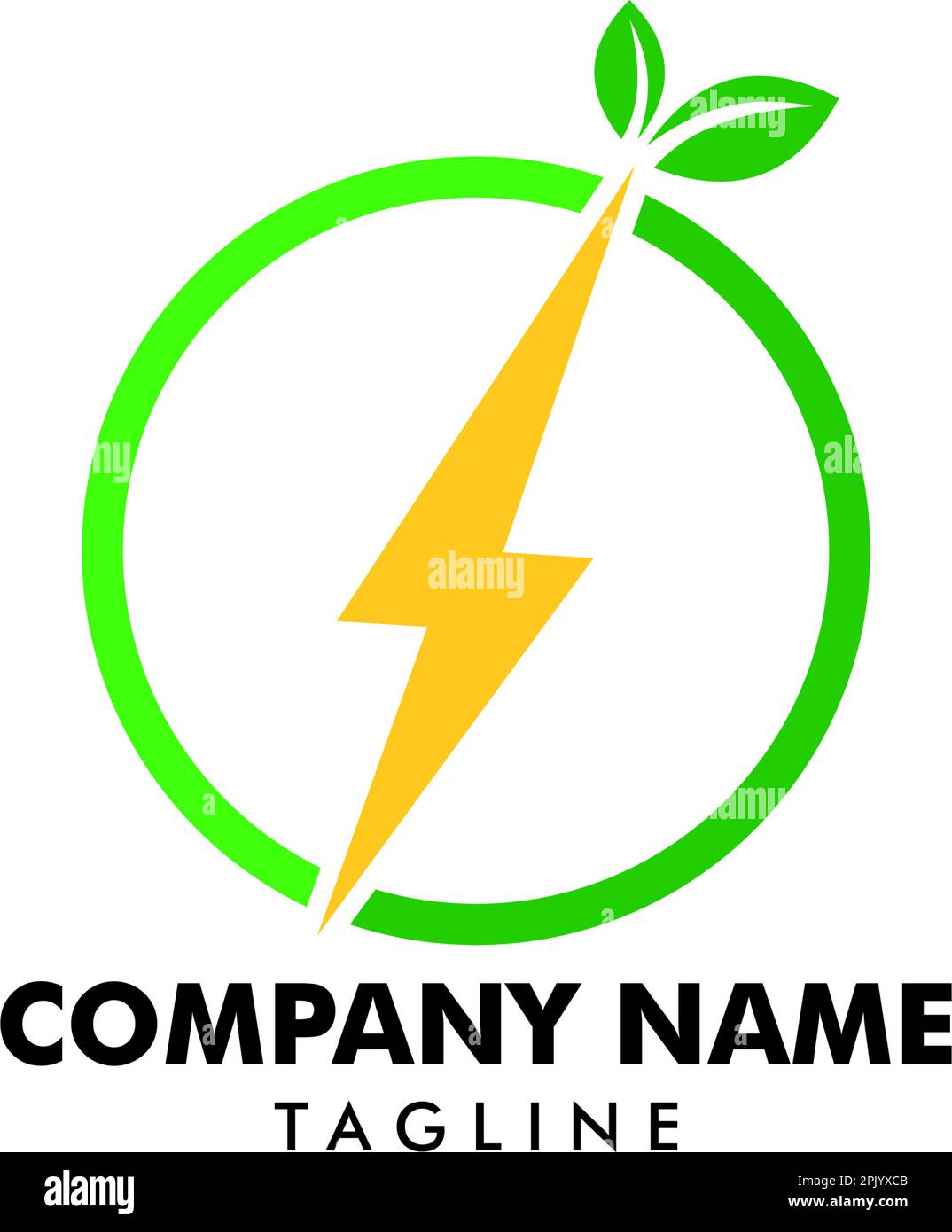 Green Power Energy Logo Design Element Stock Vector Image & Art - Alamy