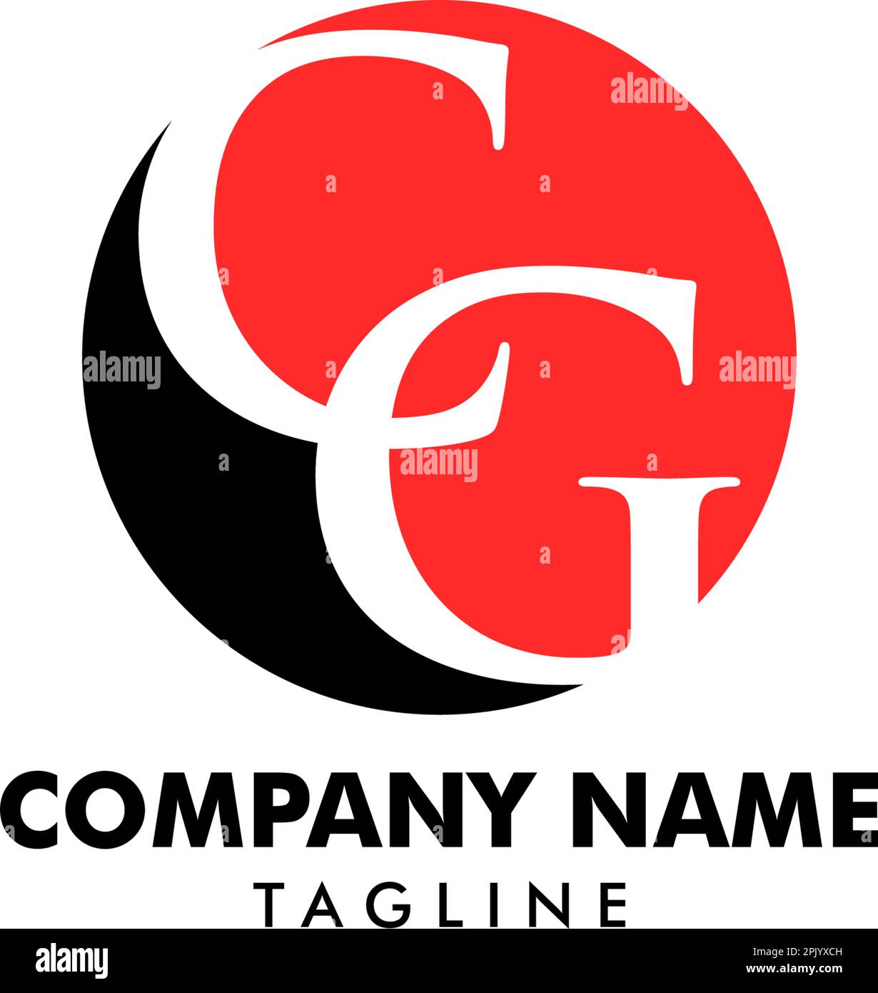 Initial illustration of letter cg vector logo Stock Vector Image & Art ...