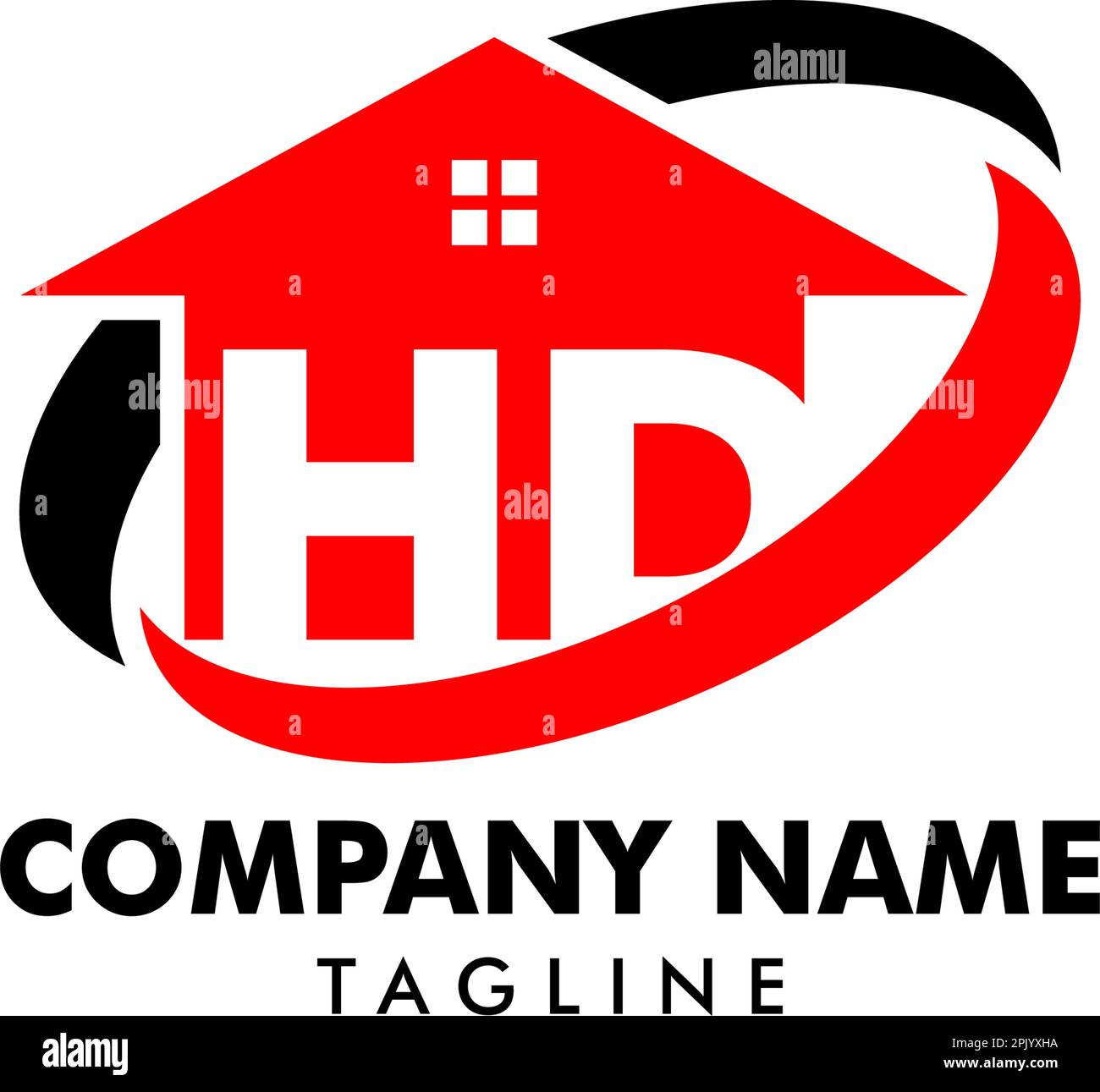 HD Letter Real Estate Logo Design Stock Vector Image & Art - Alamy