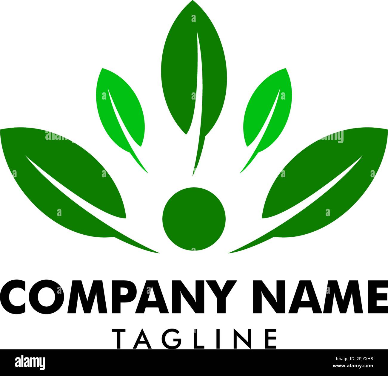 Human Leaf Logo Template Stock Vector Image & Art - Alamy