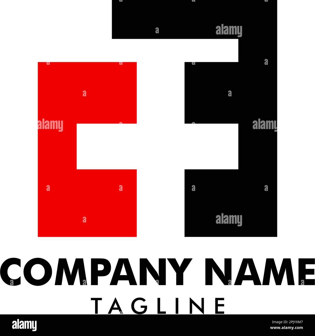 Initial Letter CF Logo Design vector Stock Vector Image & Art - Alamy