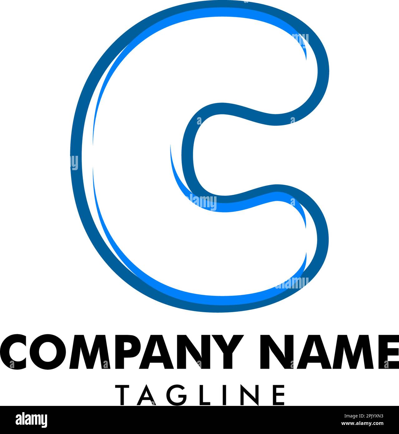 Creative letterhead design abstract blue Cut Out Stock Images ...