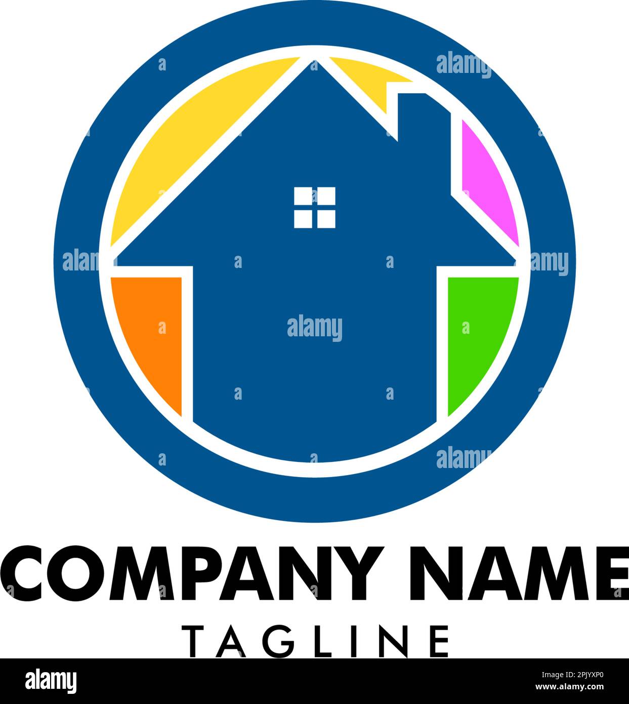 House circle logo Stock Vector Image & Art - Alamy