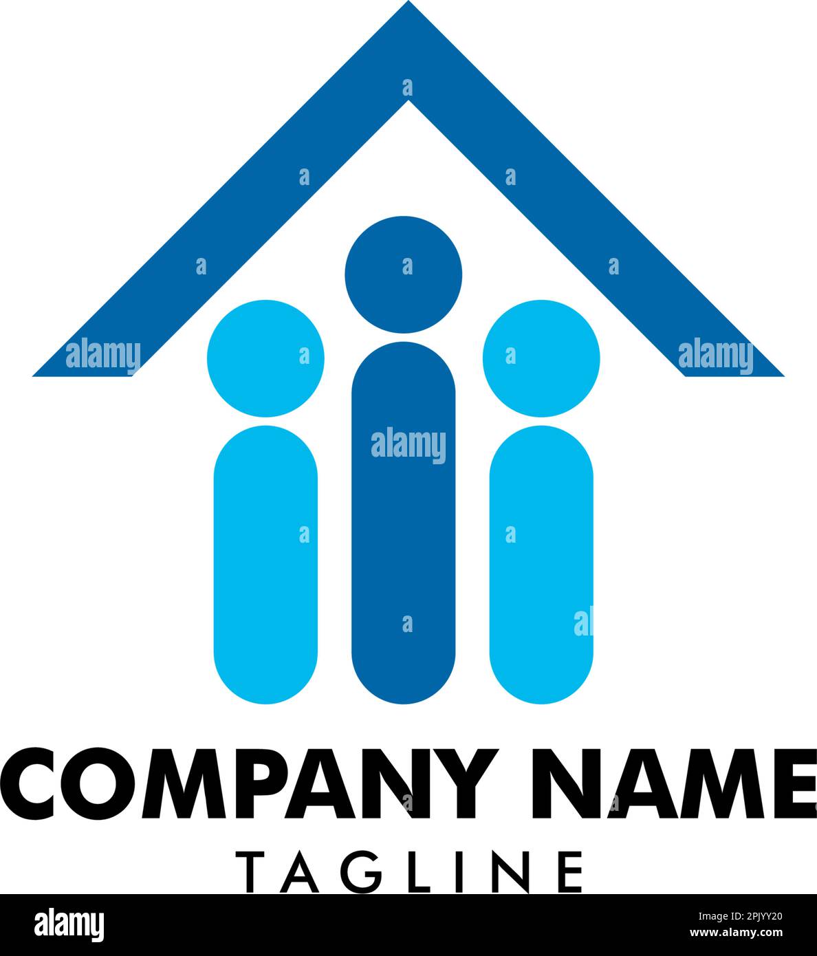 House People Community Logo Design Template Stock Vector Image & Art ...