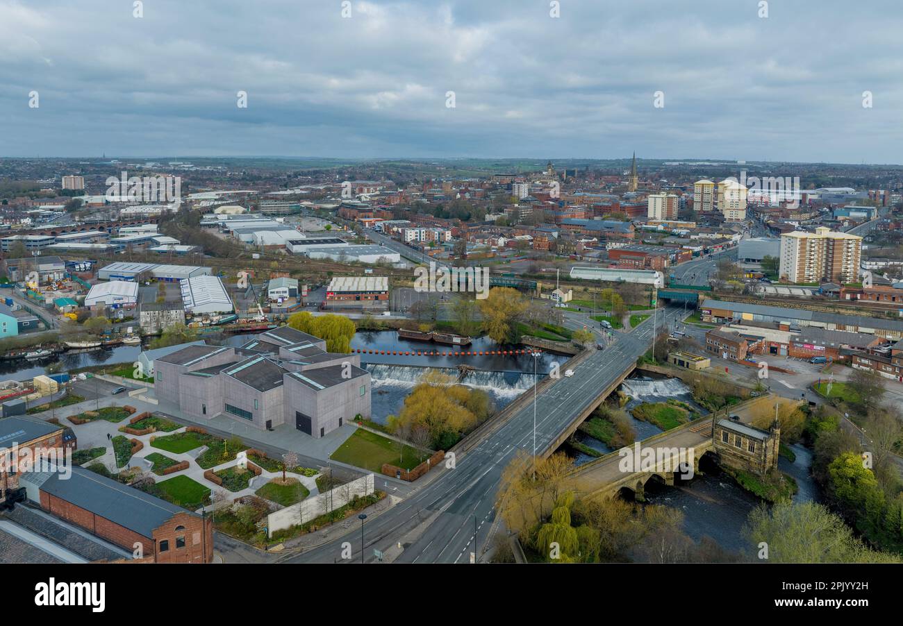 River calder yorkshire aerial hi-res stock photography and images - Alamy