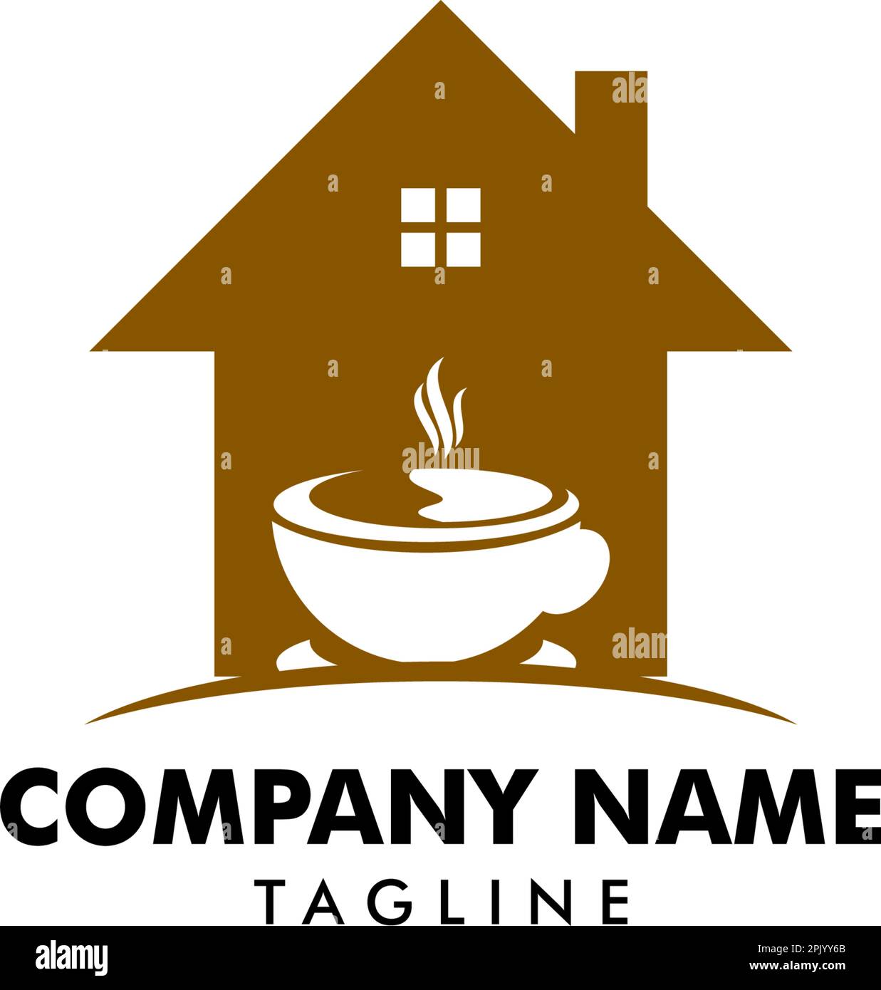 House Coffee Logo Template Design Vector Stock Vector Image & Art - Alamy