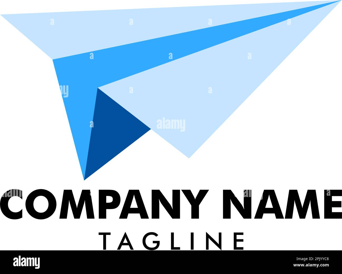 Flight paper plane logo vector icon illustration Stock Vector Image ...