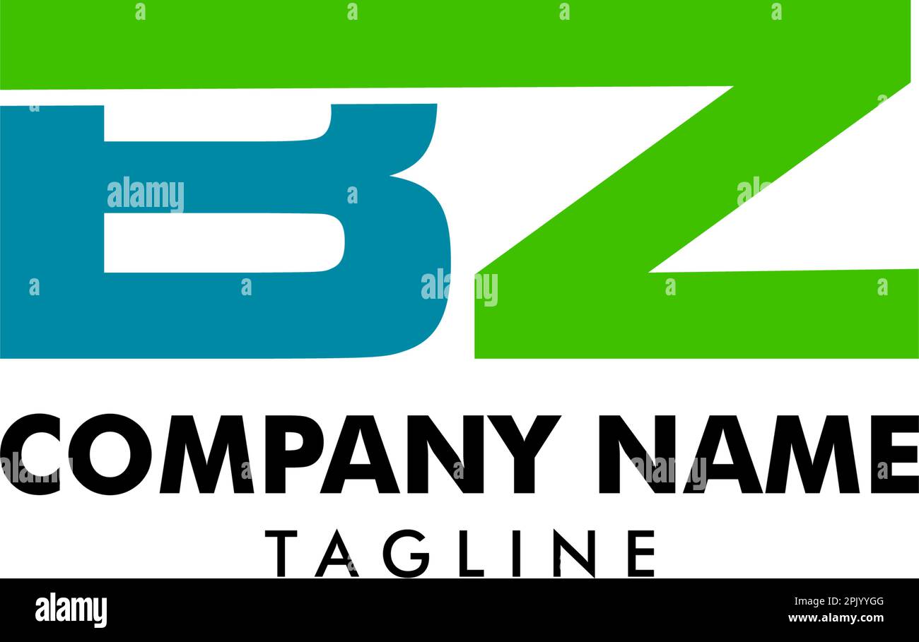 Initial Letter BZ Logo Template Design Stock Vector Image & Art - Alamy