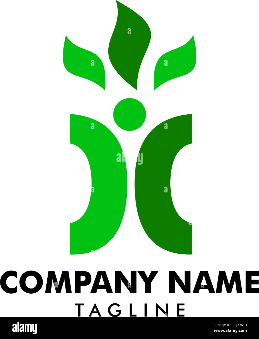 Human Leaf Logo Template Stock Vector Image & Art - Alamy
