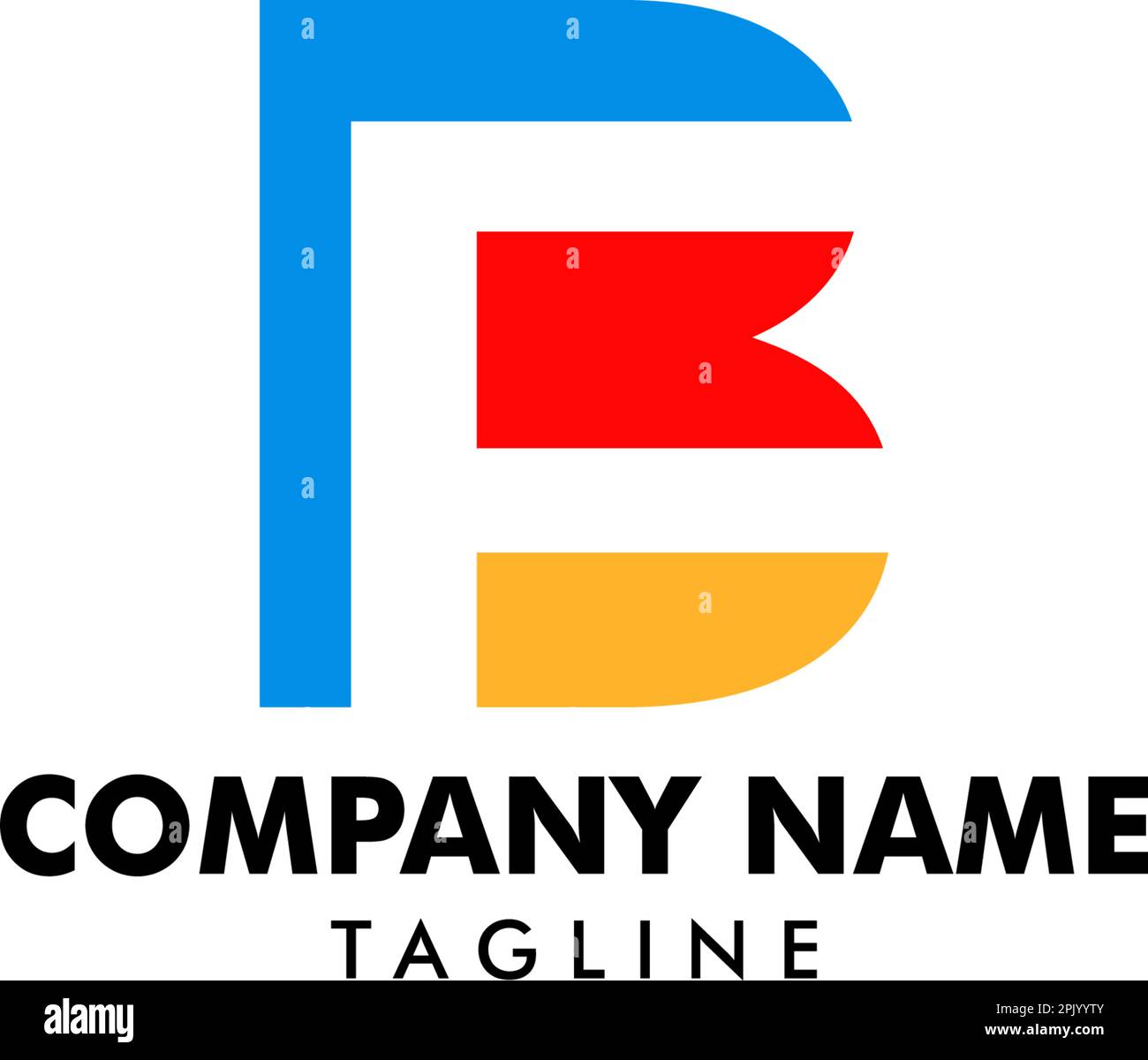 Bf letter logo design hi-res stock photography and images - Alamy