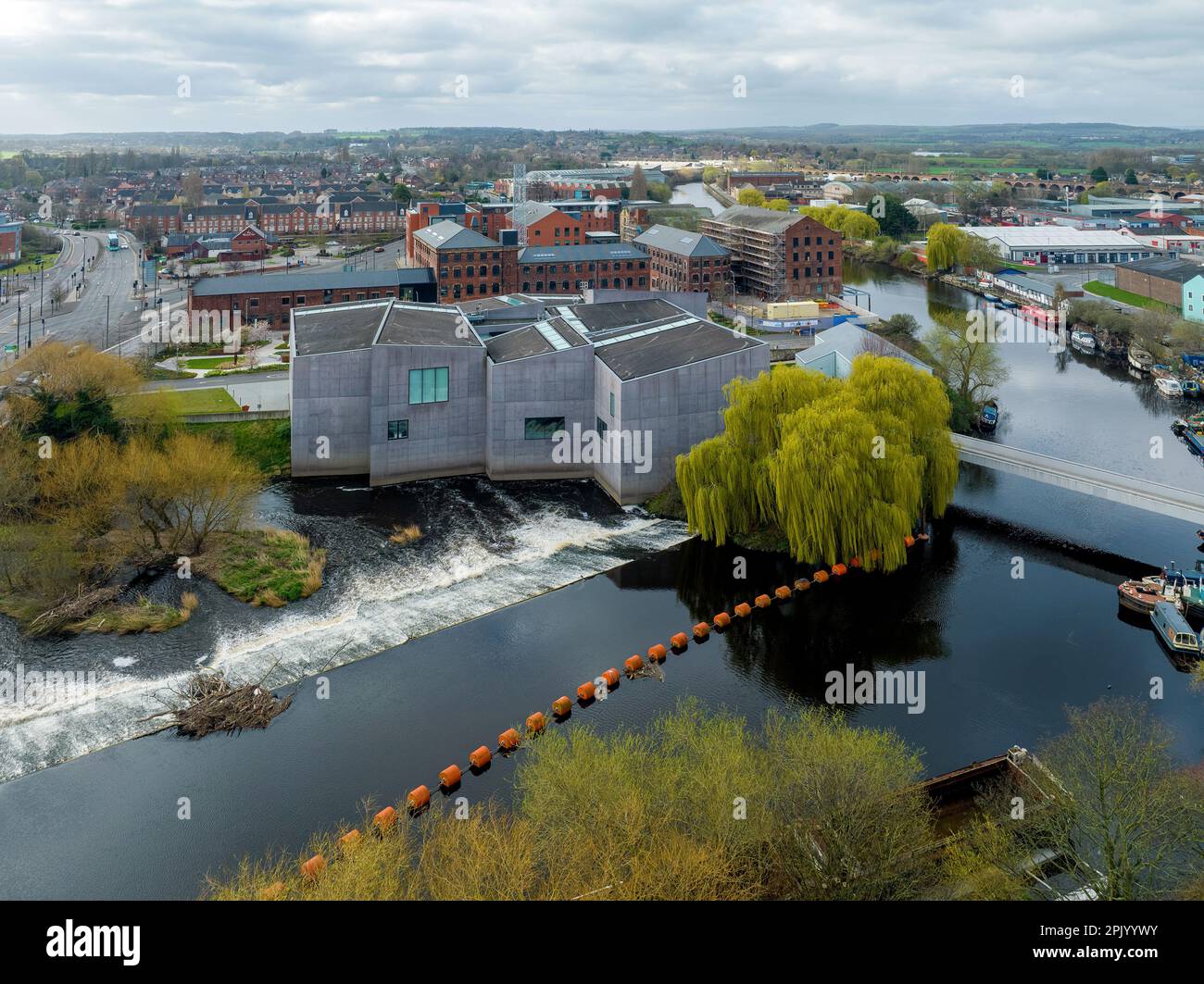 River calder yorkshire aerial hi-res stock photography and images - Alamy
