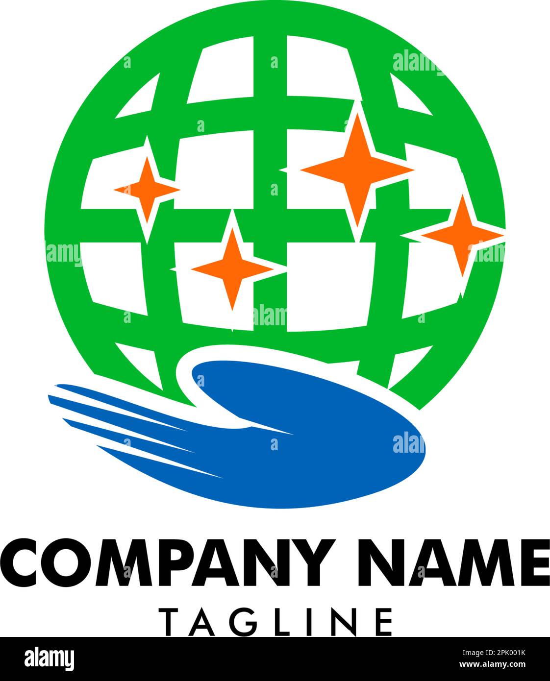 Globe Care Logo Design Element Stock Vector Image & Art - Alamy