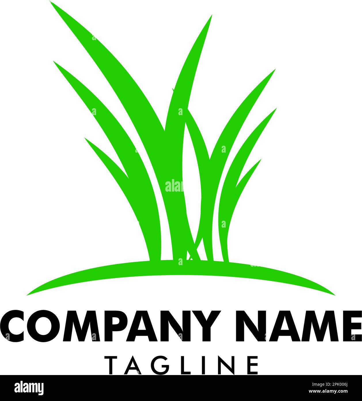 Green Grass vector Logo Template Stock Vector Image & Art - Alamy