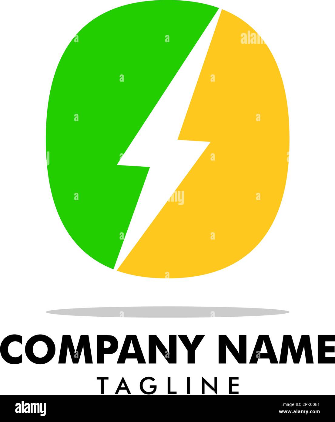 Green Power Energy Logo Design Element Stock Vector Image & Art - Alamy