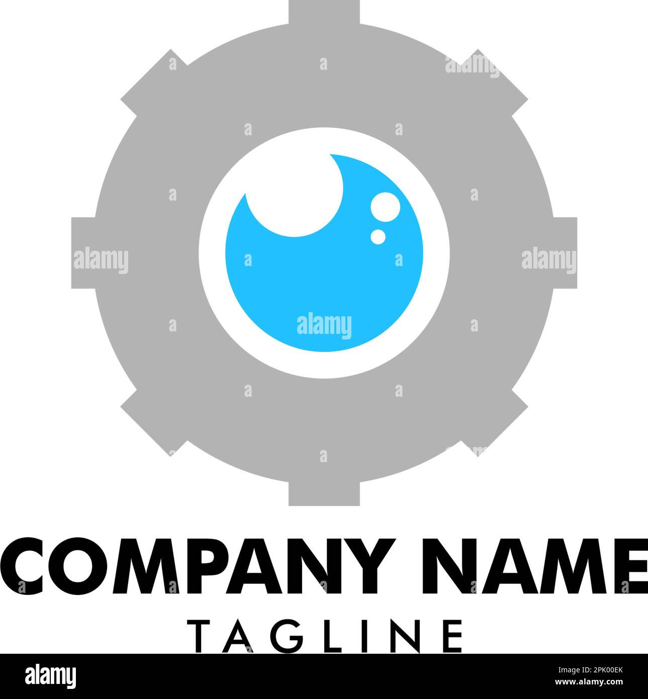 Gear Eye Logo Template Design Stock Vector Image & Art - Alamy