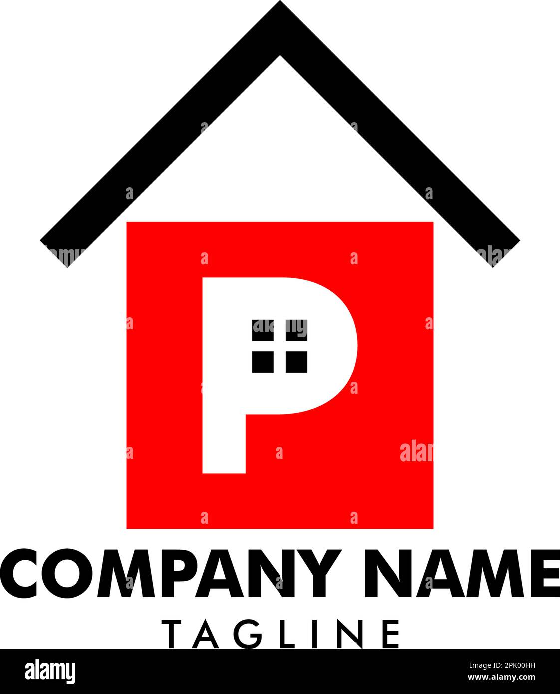 P and roof logo Cut Out Stock Images & Pictures - Alamy