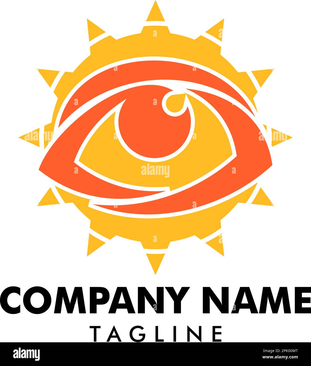 Eye Sun Icon Logo Design Element Stock Vector Image & Art - Alamy