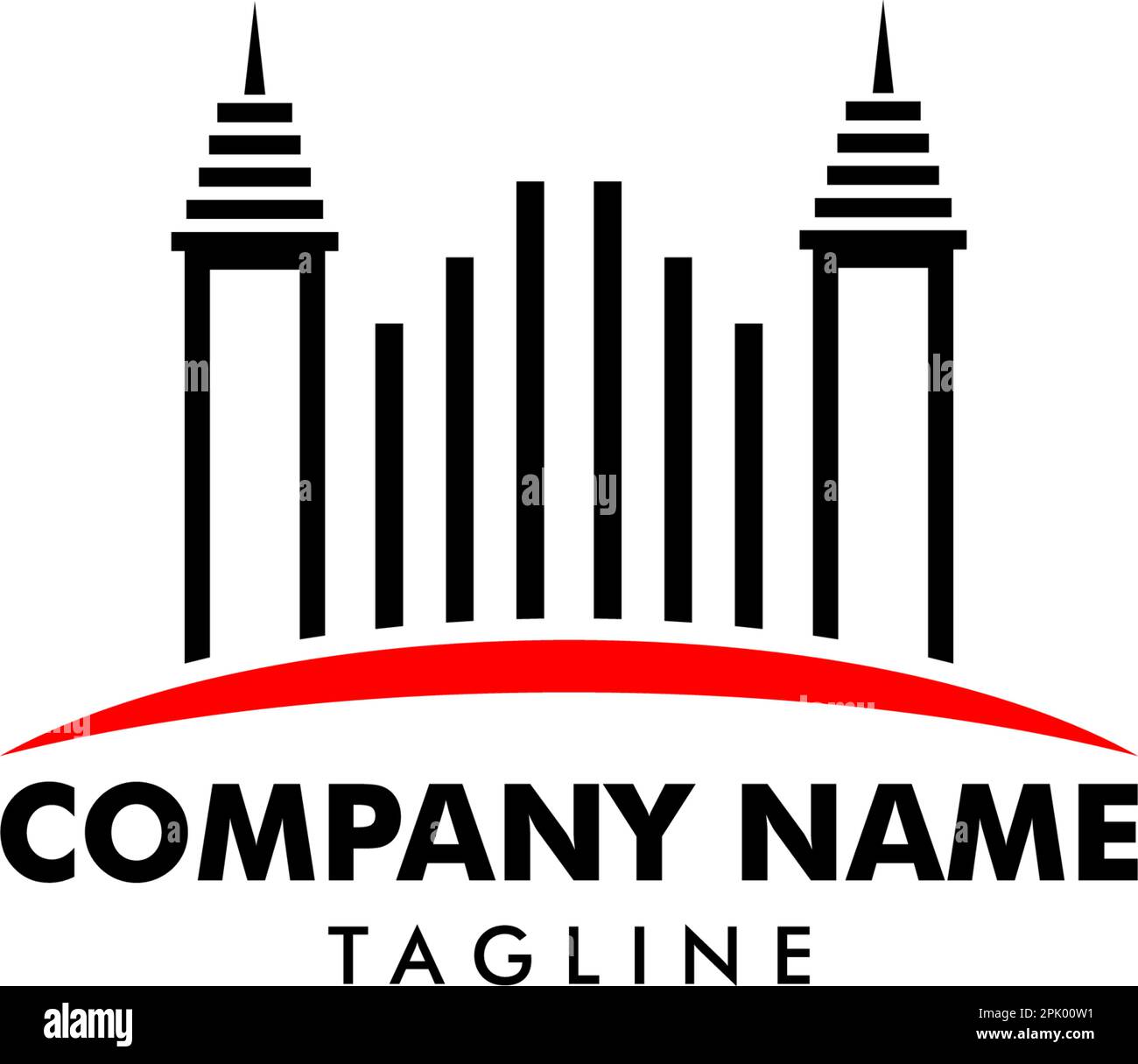 Gate door logo design inspiration Stock Vector Image & Art - Alamy