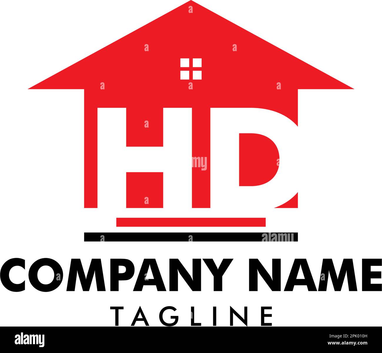 HD Letter Real Estate Logo Design Stock Vector Image & Art - Alamy