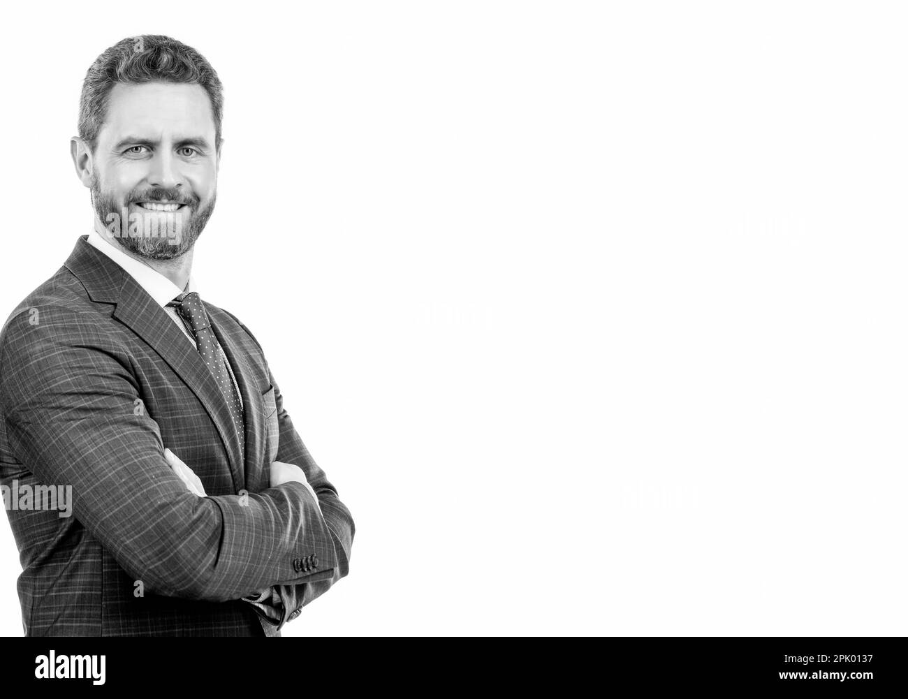 Trust me Im a professional. Confident businessman isolated on white ...