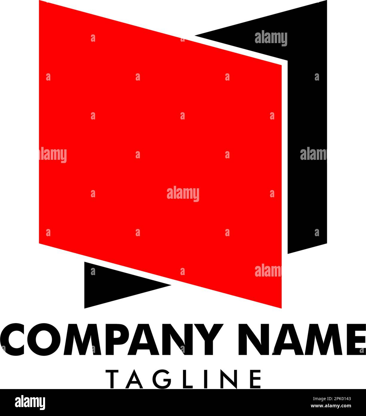 Double square vector logo design template Stock Vector Image & Art - Alamy