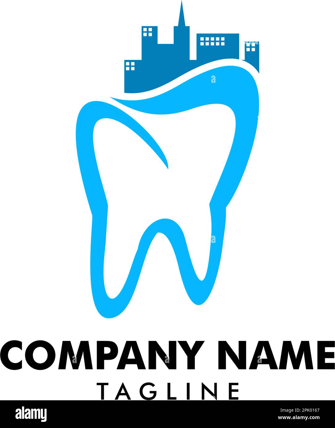 Dental City Logo Design Template Inspiration Stock Vector Image & Art ...