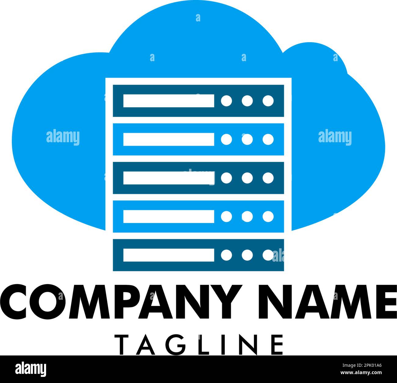 Cloud Server Computer Logo Design Template Stock Vector Image & Art - Alamy