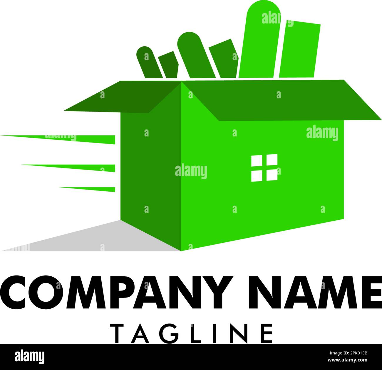 Fast Box logo designs vector, Fast Delivery logo template, House Moving ...