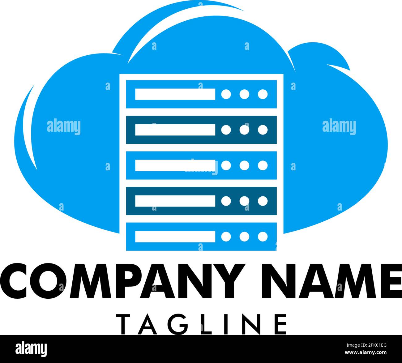 Cloud Server Computer Logo Design Template Stock Vector Image & Art - Alamy