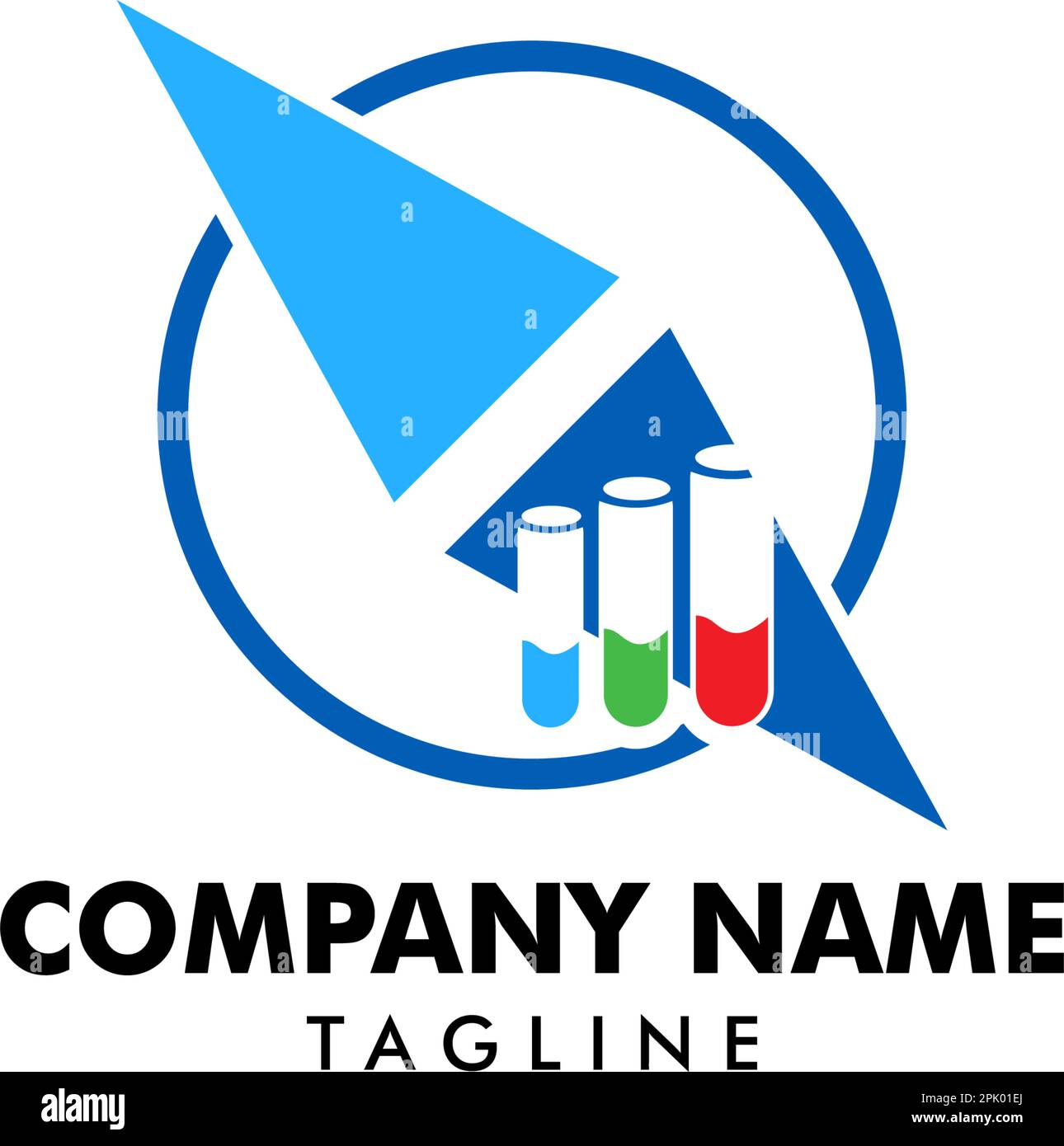 Compass Southeast with Laboratory Logo Template Design Stock Vector ...