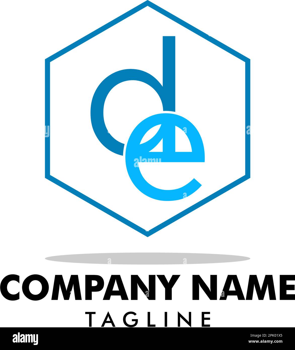 DE initial letter logo design template vector Stock Vector Image & Art ...