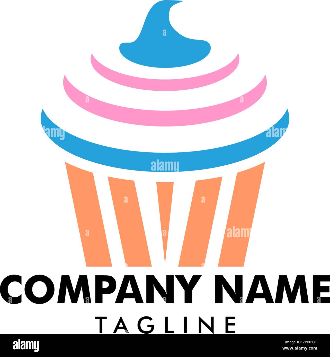 Isolated cupcake label design Stock Vector Images - Alamy
