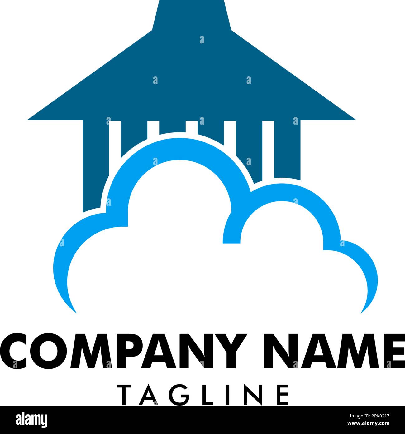 Cloud House Logo Template Stock Vector Image & Art - Alamy