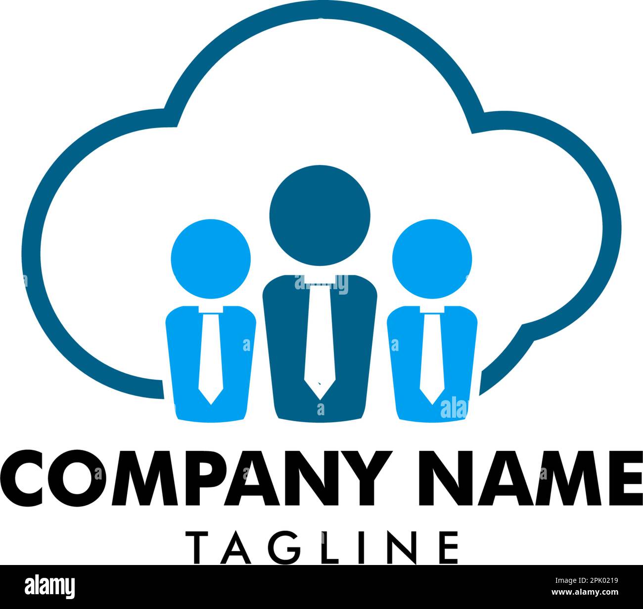 Cloud Job Logo Icon Design Stock Vector Image & Art - Alamy